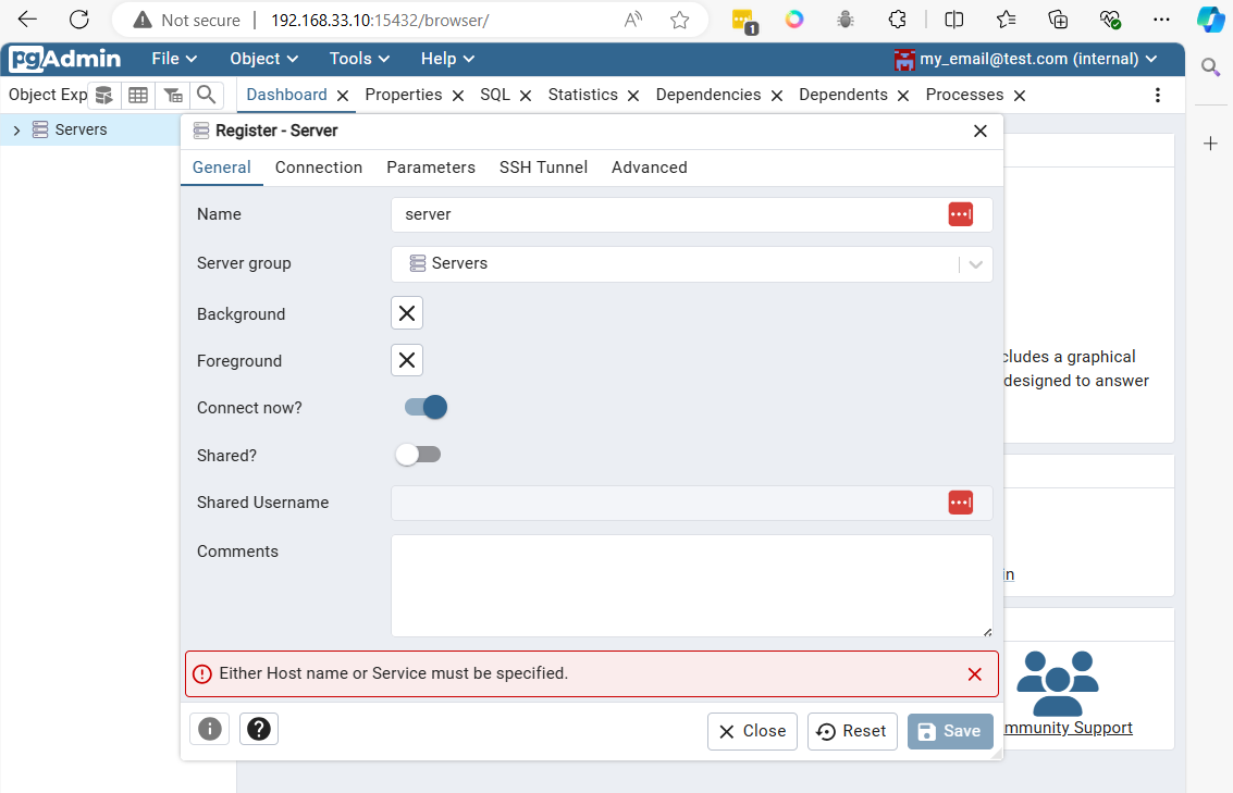 Postgresql Container - Kmutnb modern infrastructure