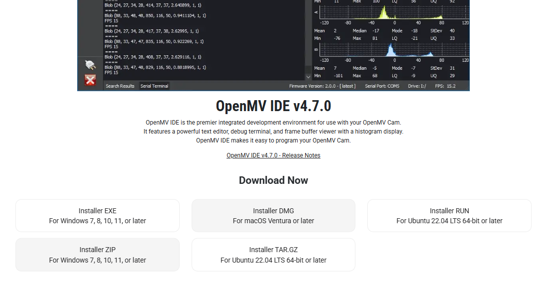 ติดตั้ง OpenMV v4.7.0 - RT Thread Workshop MUICT 2025