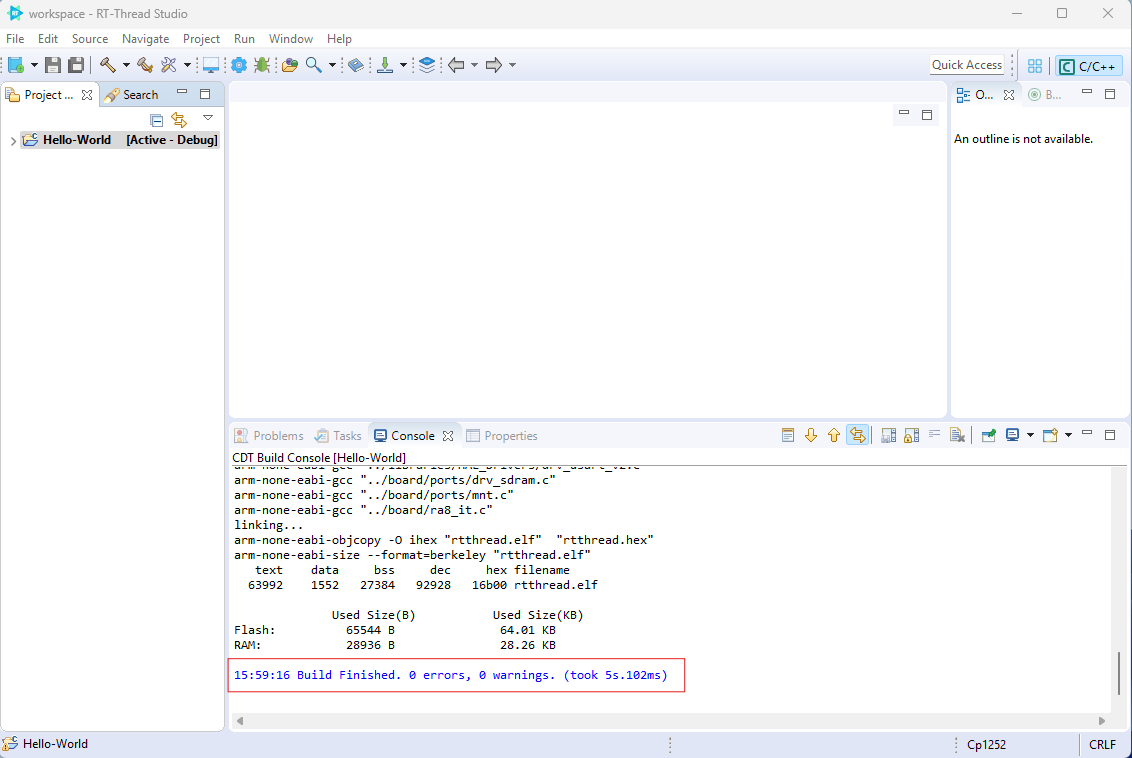 เริ่มต้นการใช้งาน RT-Thread IDE - RT Thread Workshop MUICT 2025