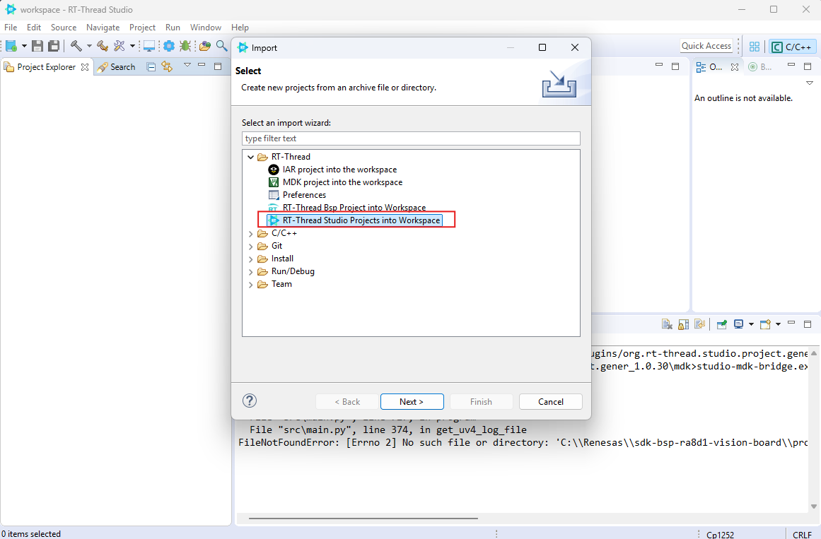Workshop OpenMV - RT Thread Workshop MUICT 2025
